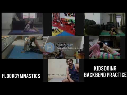 Kids Doing Backbend Practice At home, Basics of gymnastics - YouTube