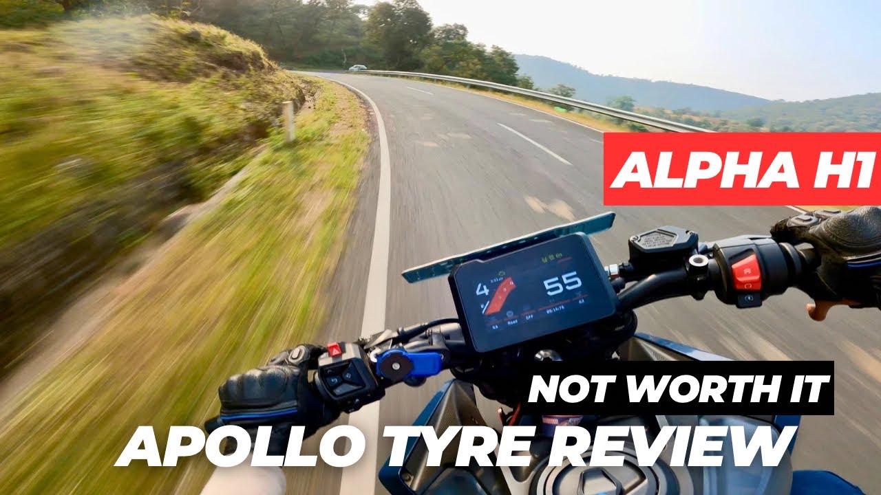 Apollo alpha h1 tyre review for best Duke 390 gen3 - YouTube