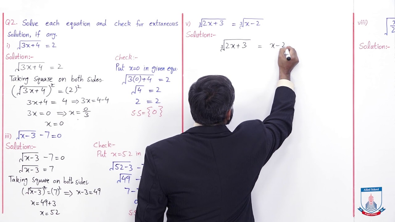 Class 9 - Mathematics - Chapter 7 - Lecture 2 Linear equations ...
