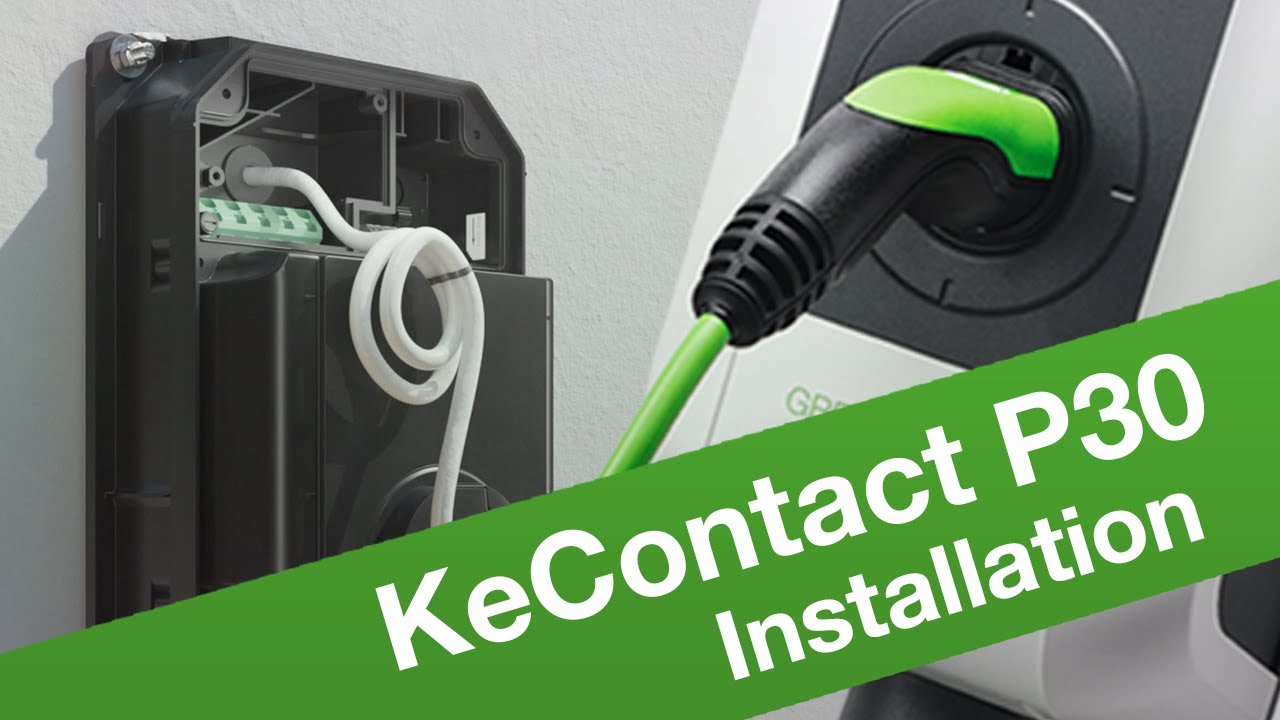 KeContact P30 Installation | cable entry from the back - YouTube