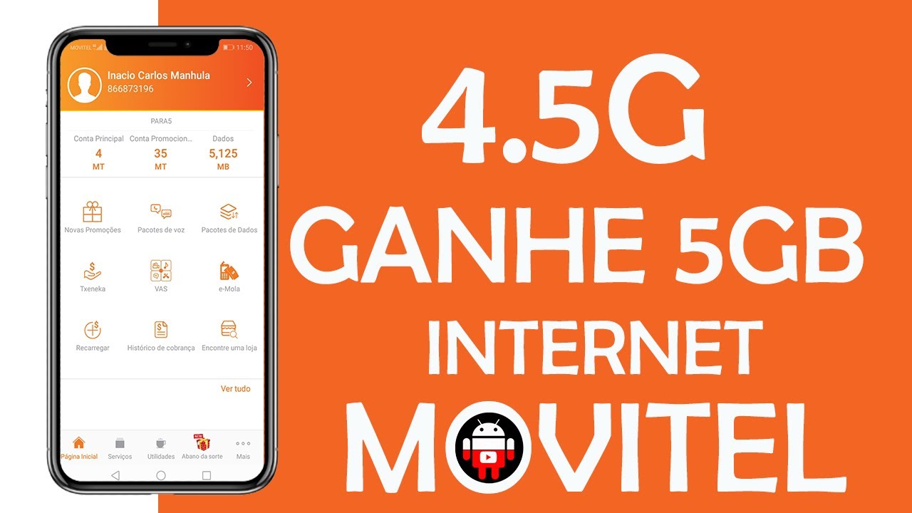 GANHE 5GB DE INTERNET NA MOVITEL - YouTube