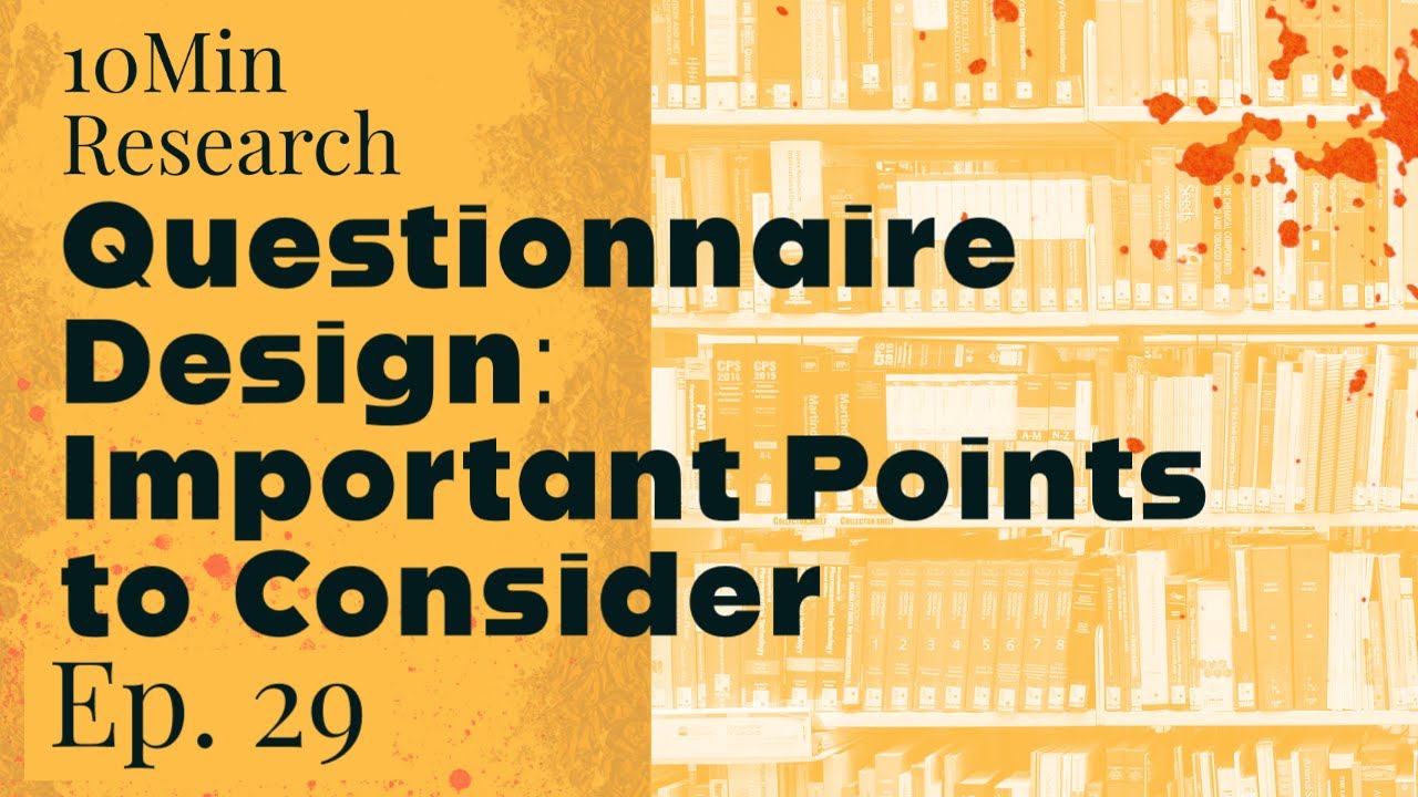 10Min Research - 29 - Points to Consider when Designing a Research ...