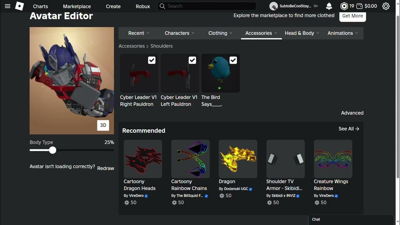 How to equip 2 or 3 Roblox shoulder accessories - YouTube