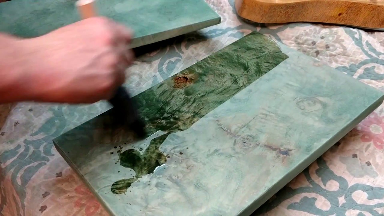 Grain Pop Emerald Green Dye Maple - YouTube