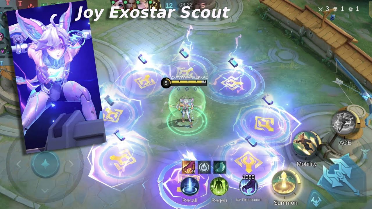 JOY NEW STARLIGHT SKIN "EXOSTAR SCOUT" - MLBB NEW SKIN (enjoy the game ...