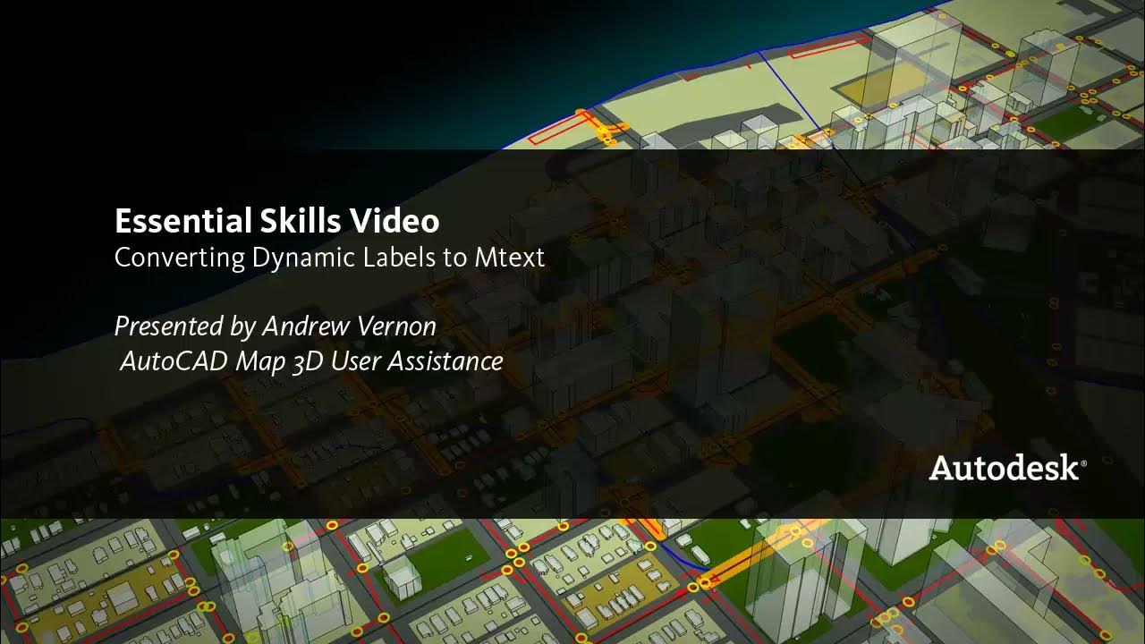 11 Convert Labels to Mtext - YouTube