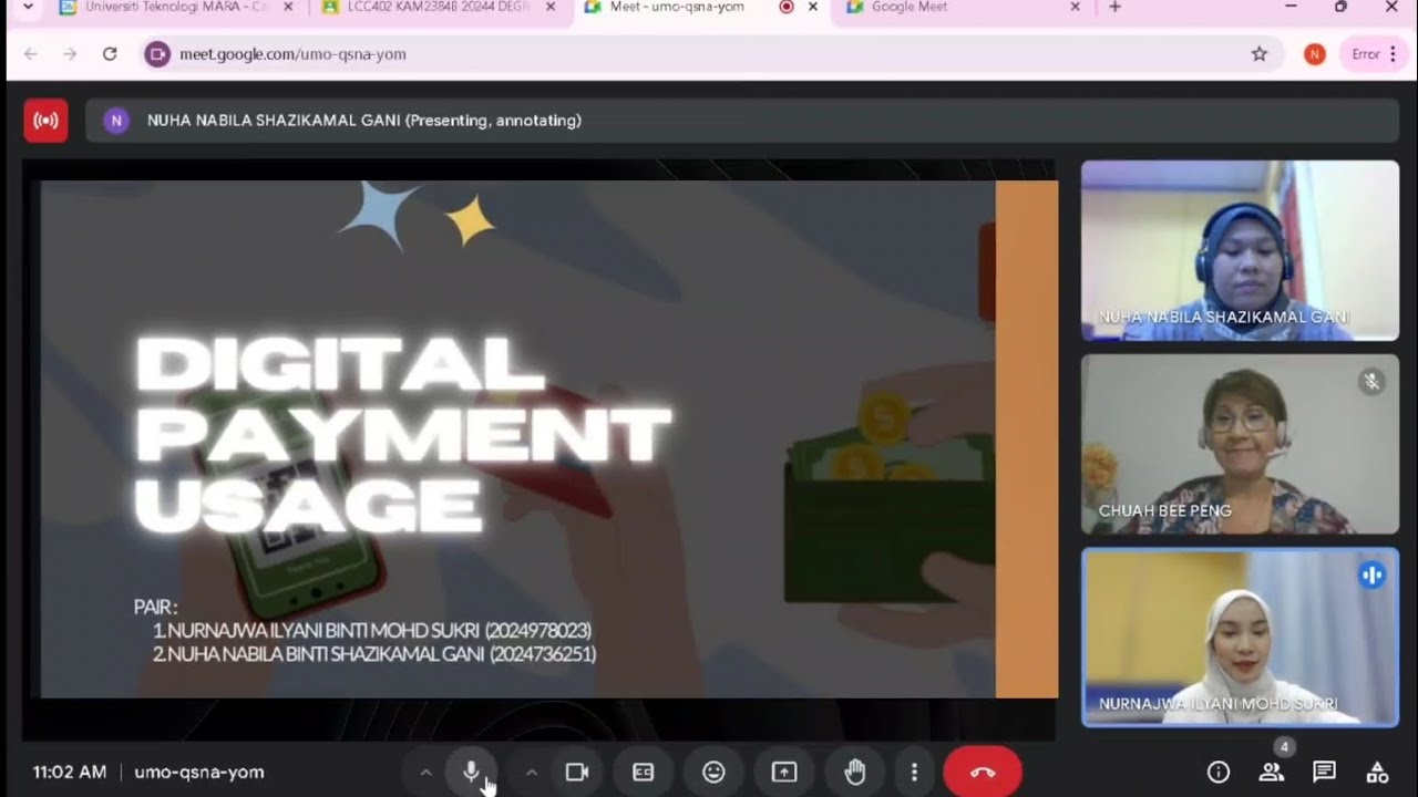 LCC402 PRESENTATION PAIR 12 (DIGITAL PAYMENT USAGE IN MALAYSIA) - YouTube