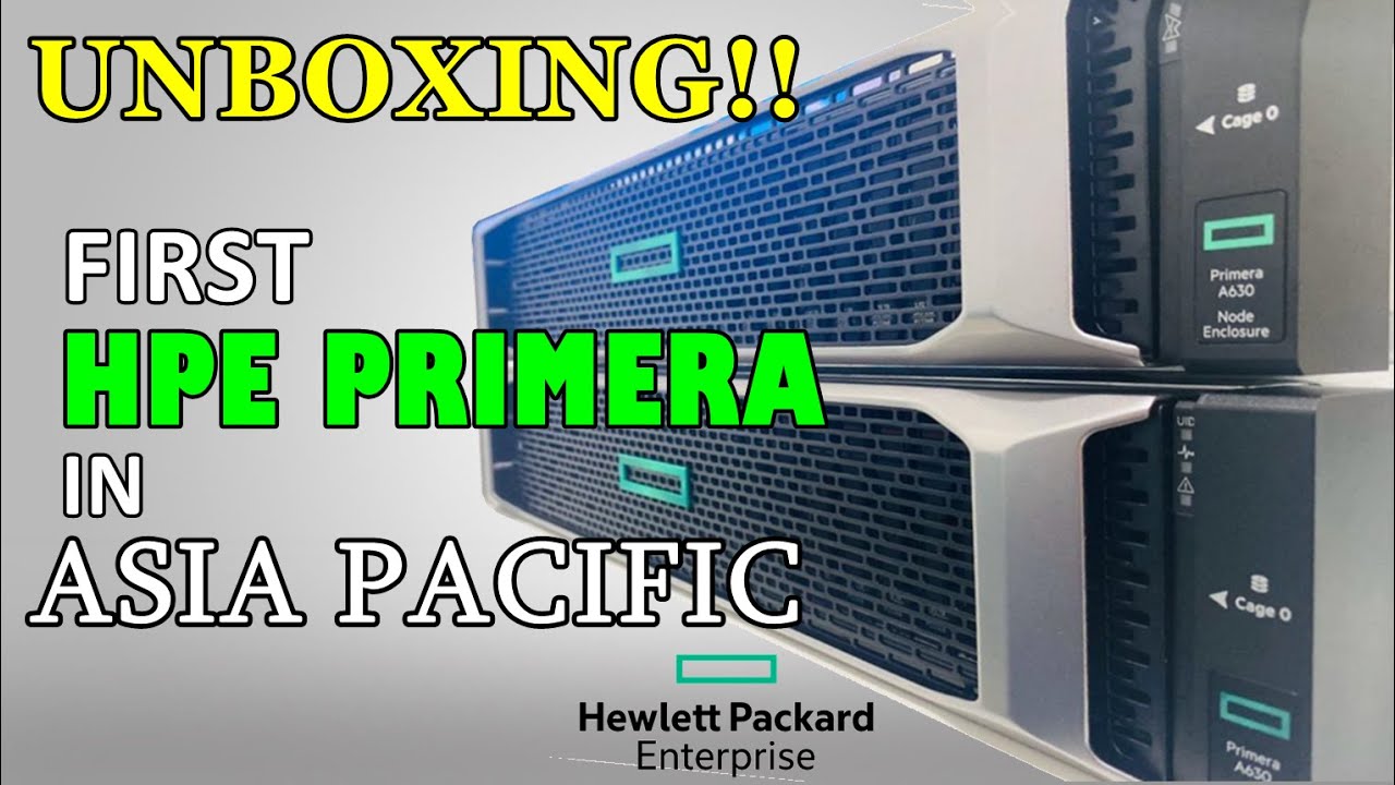 First HPE Primera in Asia-Pacific. hpe primera - intelligent data ...