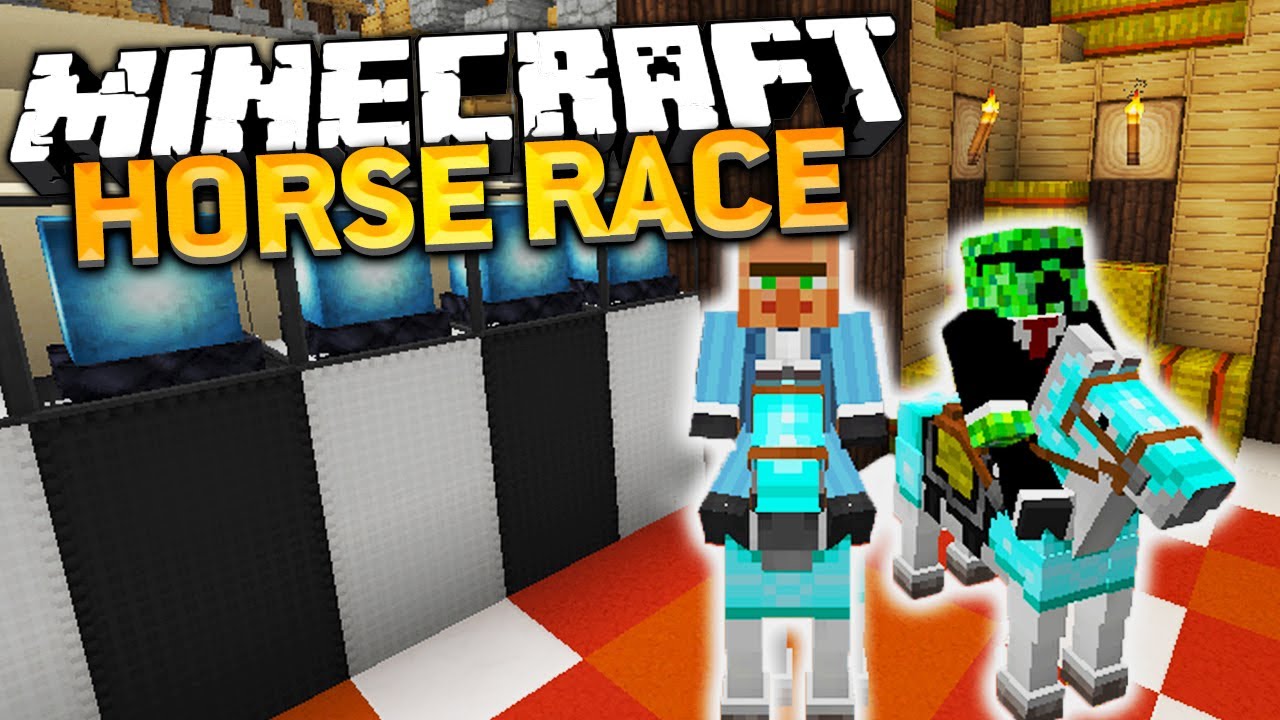 Minecraft HORSE RACE [CAM] - YouTube