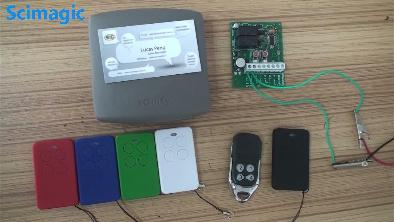 Clone SOMFY Garage Remote Control - YouTube