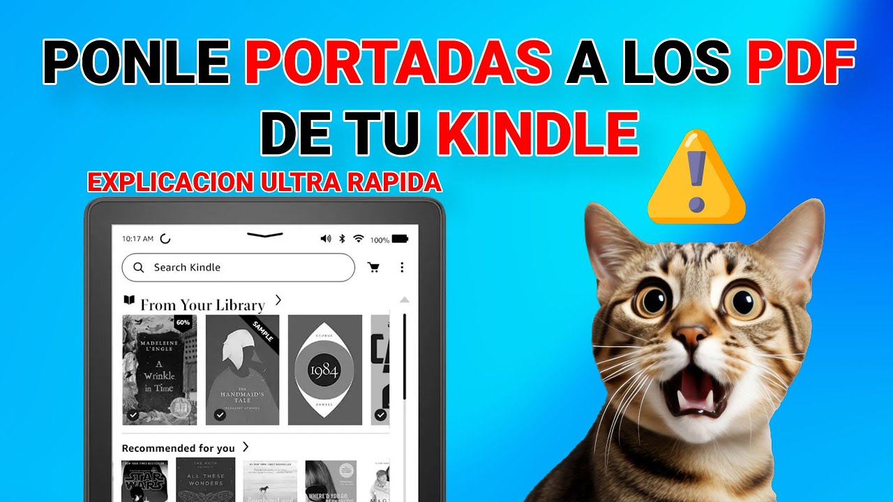 Como poner portadas a tus pdf en Kindle - YouTube