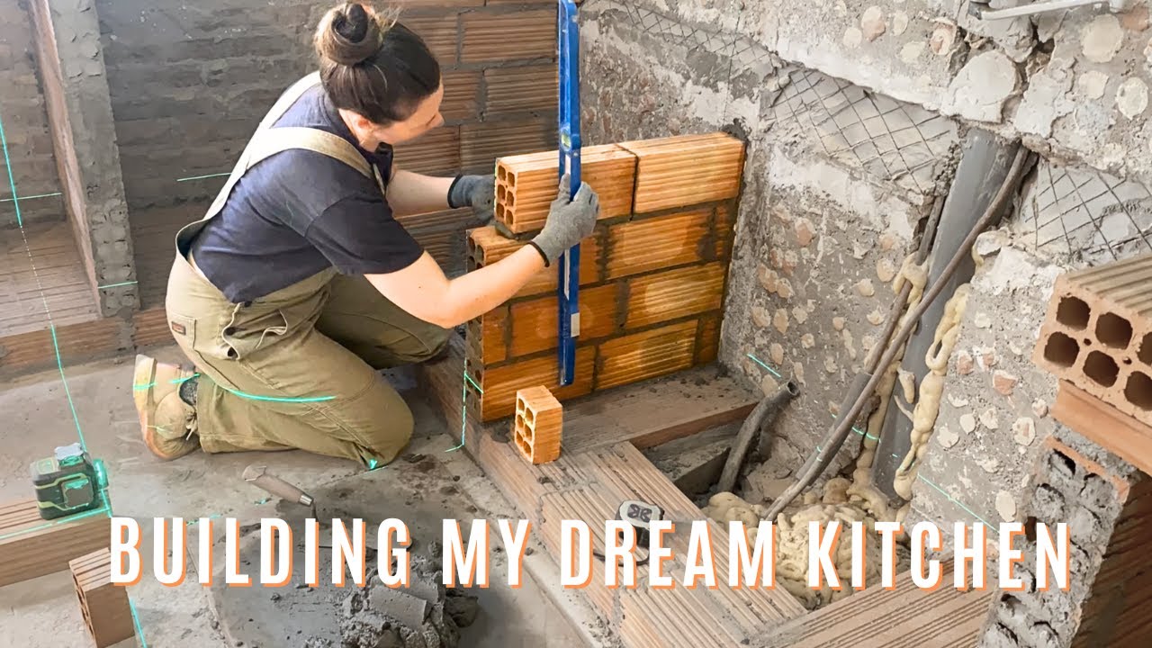 Mediterranean Blockwork Kitchen | DIY Country House Renovation - YouTube