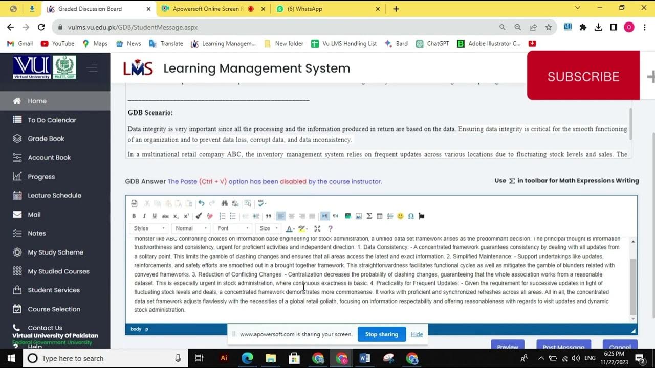 How to Copy Paste GDB if Instructor Disable button Ctlr+V - YouTube