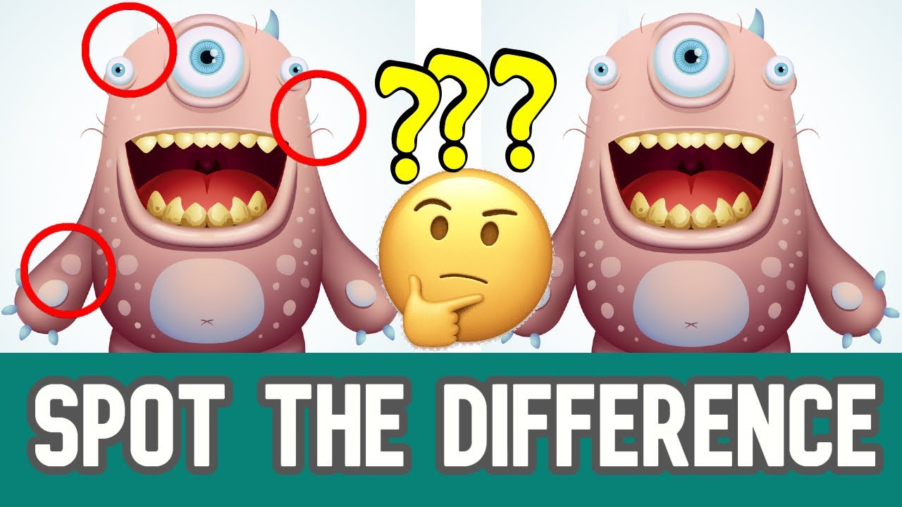 Spot the Difference: Monsters - YouTube