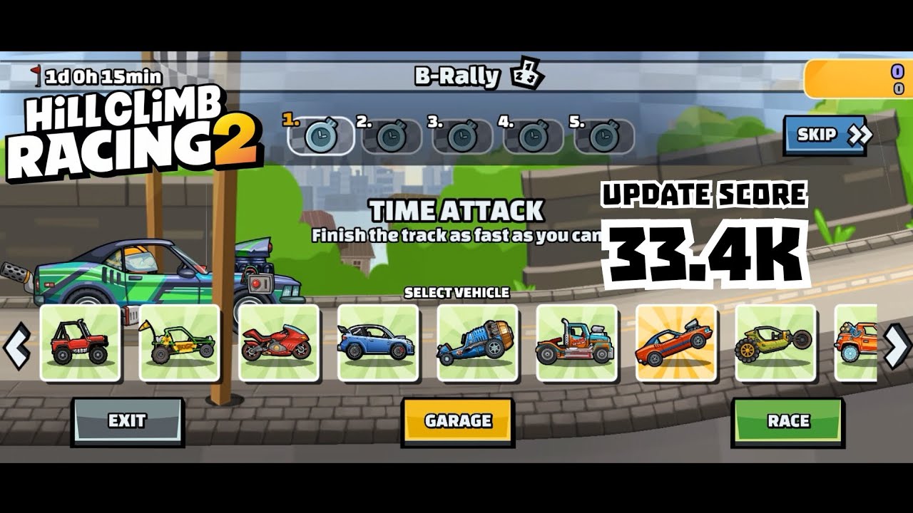 Hill Climb Racing 2 | Update Score 33.4k Team Event: B-Rally - YouTube