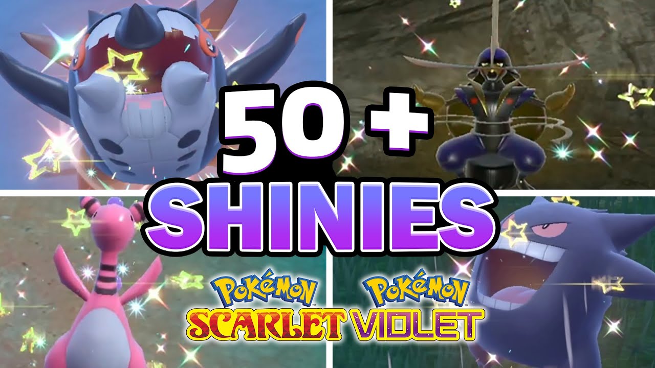 MY 50+ SHINY POKEMON in Pokemon Scarlet and Violet DLC - YouTube