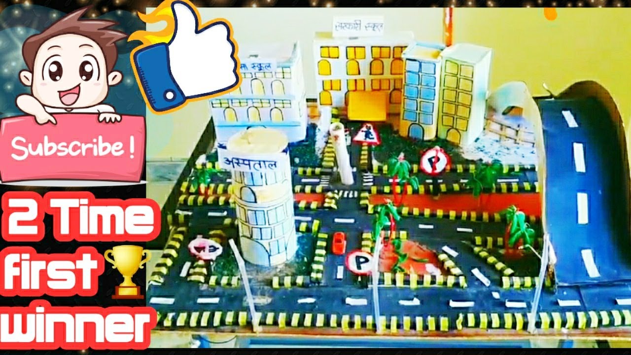 Project model on traffic rules || Road safty traffic rule project model ...
