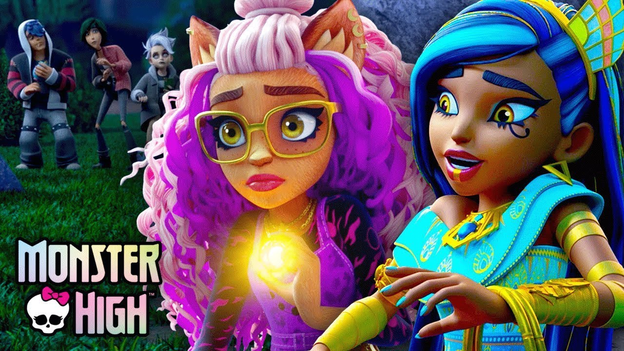 ¡Los humanos rastrean a Clawdeen y Cleo! | Nueva serie animada de Monster High - YouTube