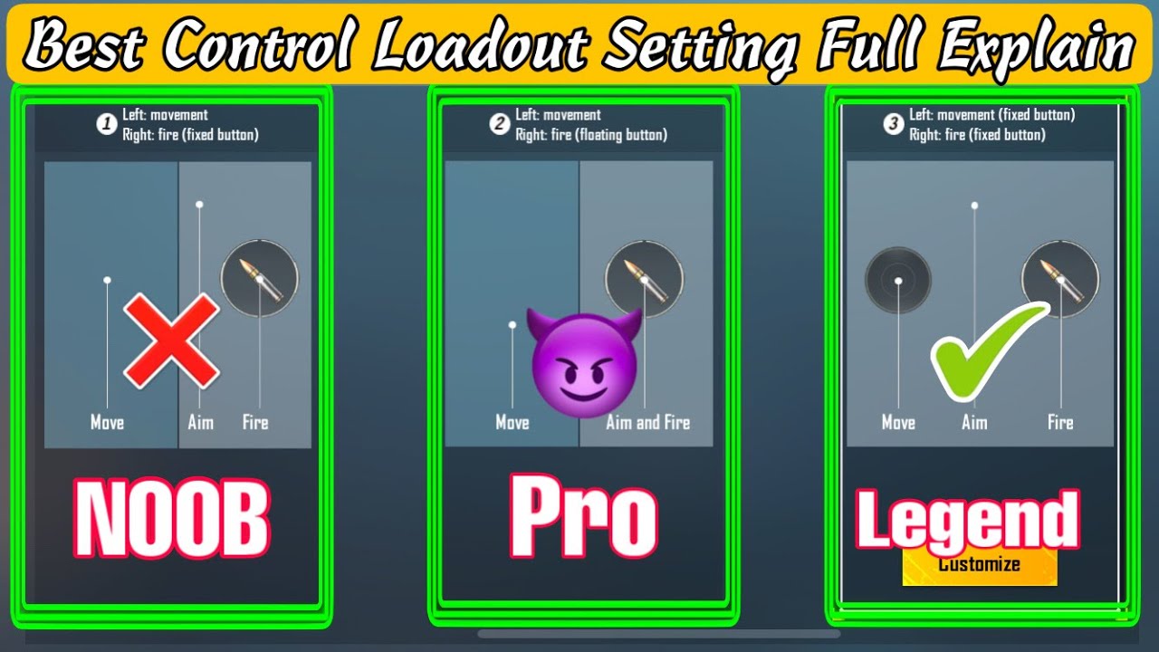 How To Find Best Control Loadout Setting In Bgmi/pubg - YouTube