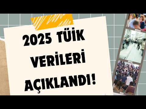 TÜİK VERİLERİ AÇIKLANDI | KPSS COĞRAFYA | AGS COĞRAFYA