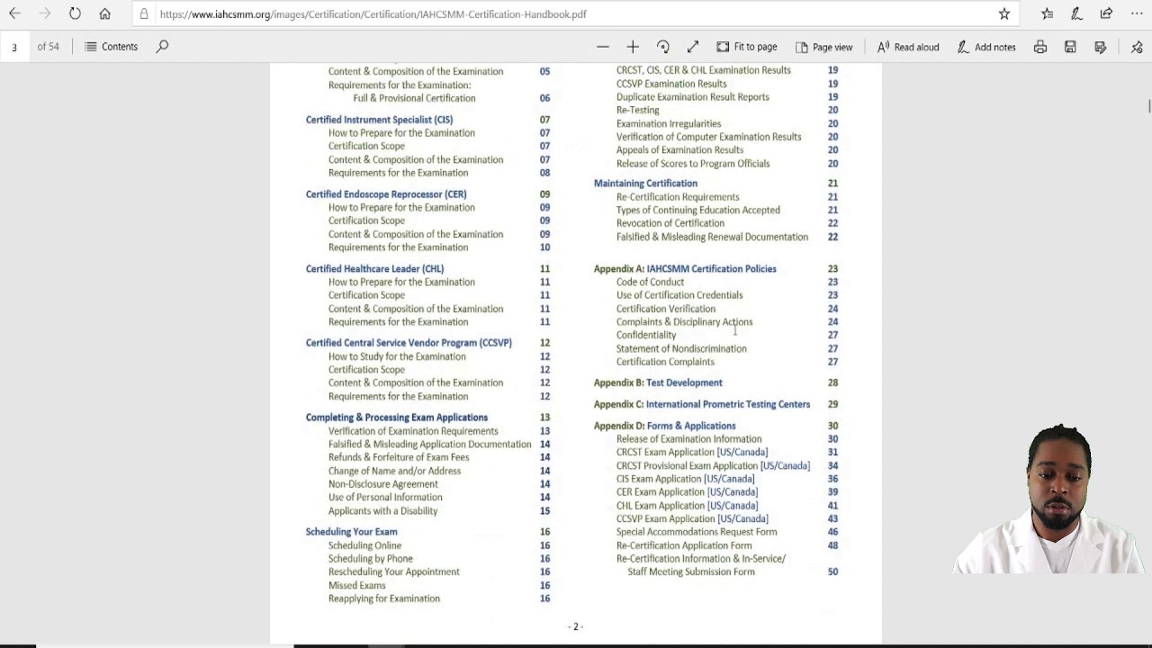 How to use the HSPA Website for Sterile Processing - YouTube