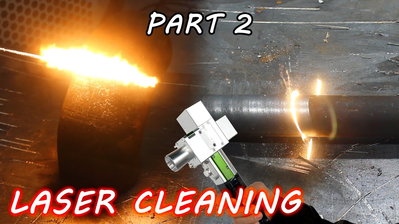 2000W continuous laser cleaning machine: cleaning effect display - YouTube