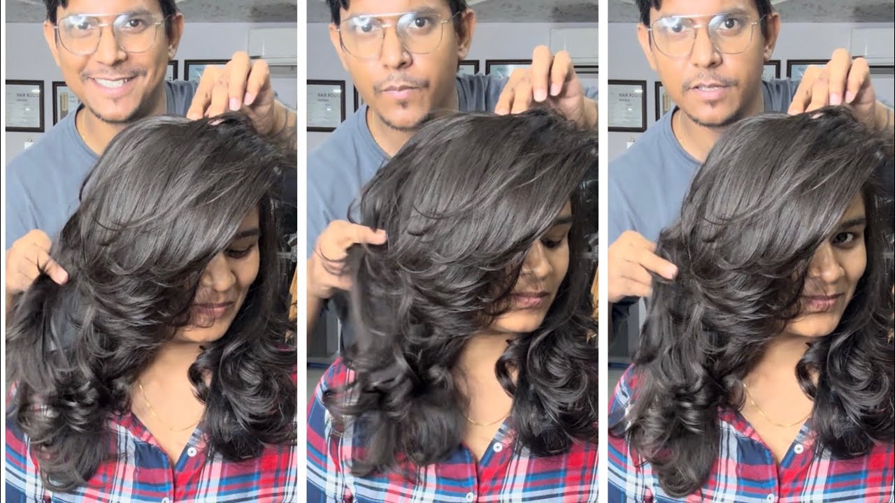 How to full layer haircut front and back / step with layers haircut ...