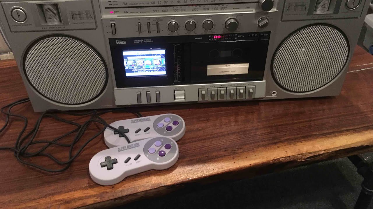 Boombox with Super Nintendo - YouTube