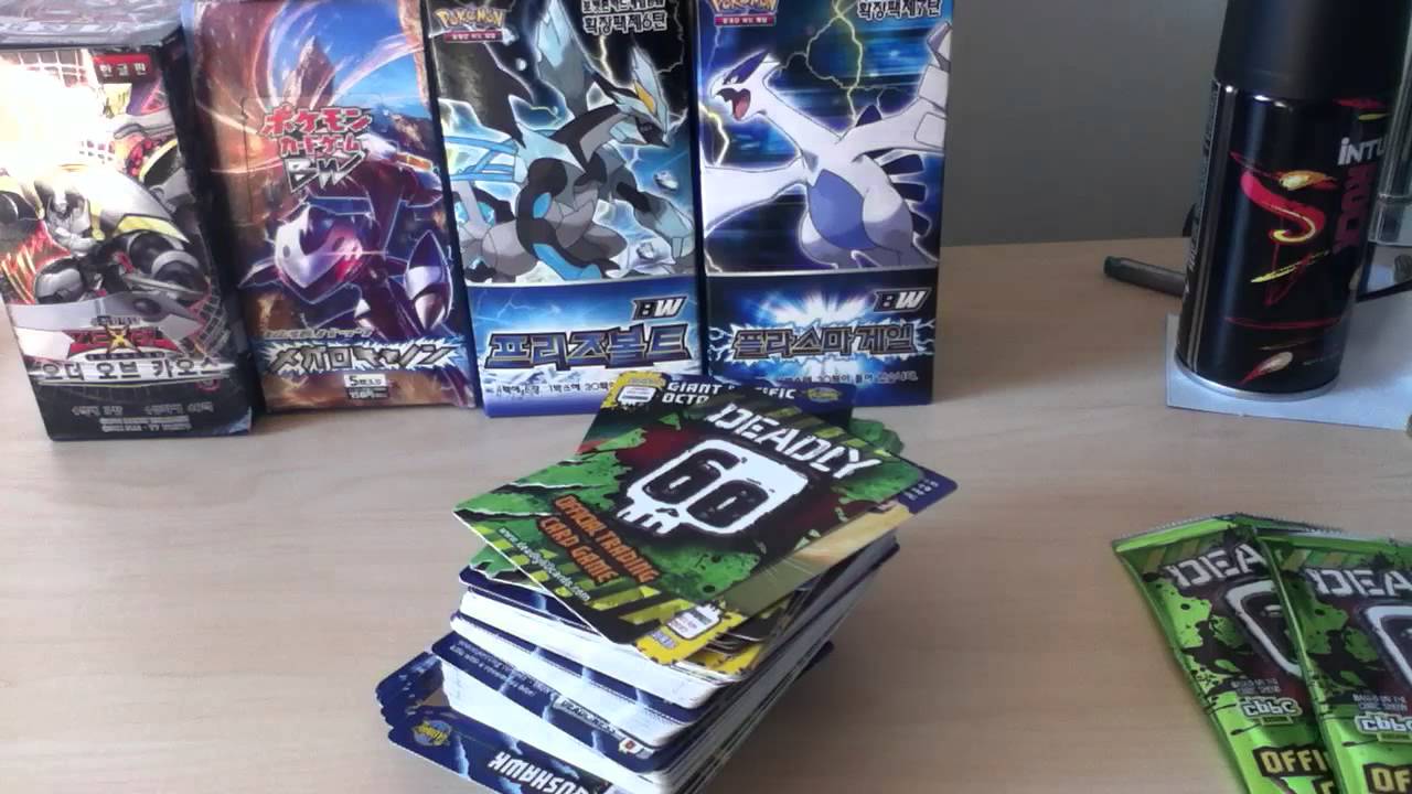 Deadly 60 official trading card game booster box recap - YouTube