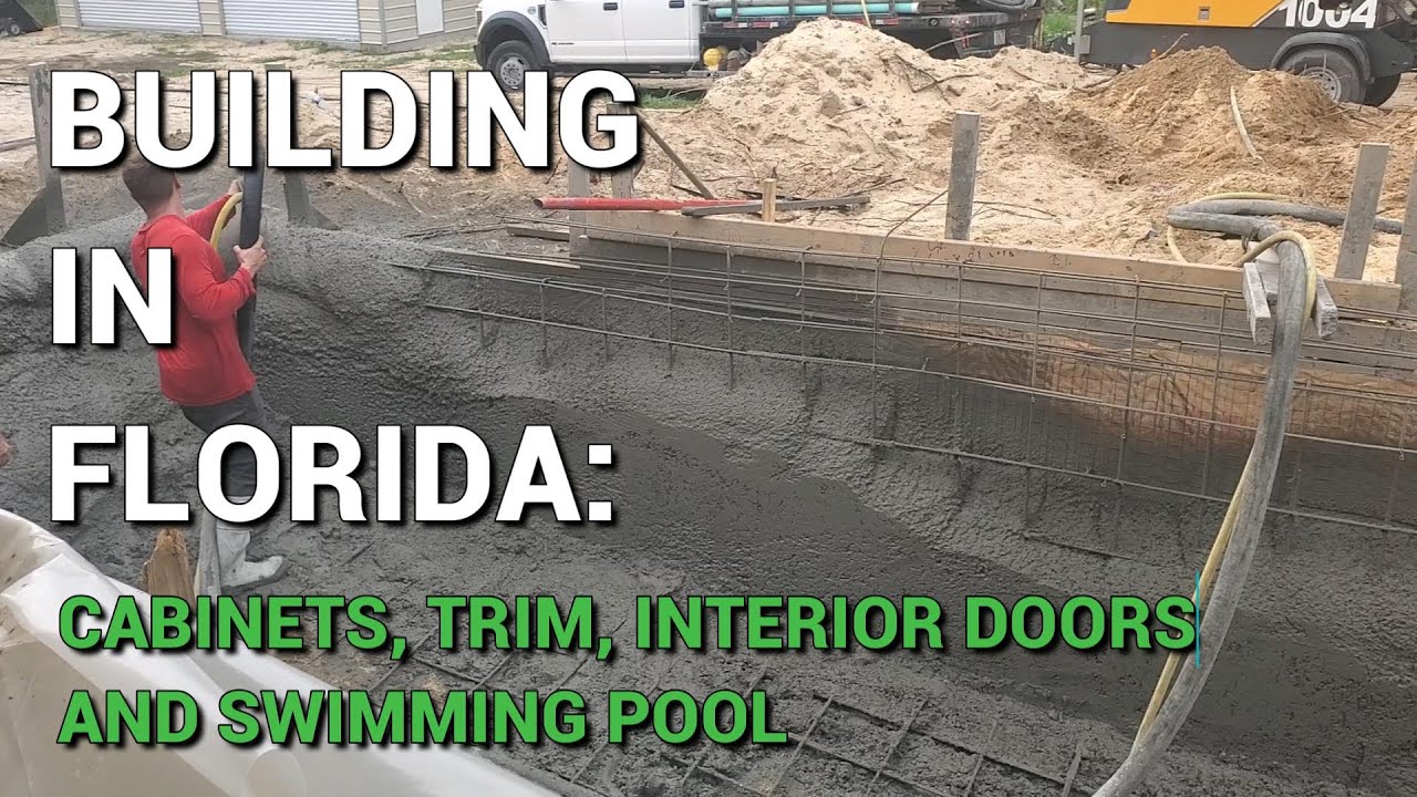 Florida House Build: Swimming Pool Disaster, cabinets and trim work ...