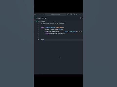 Reverse words | #python #pythonprogramming#coding#learnpython # ...