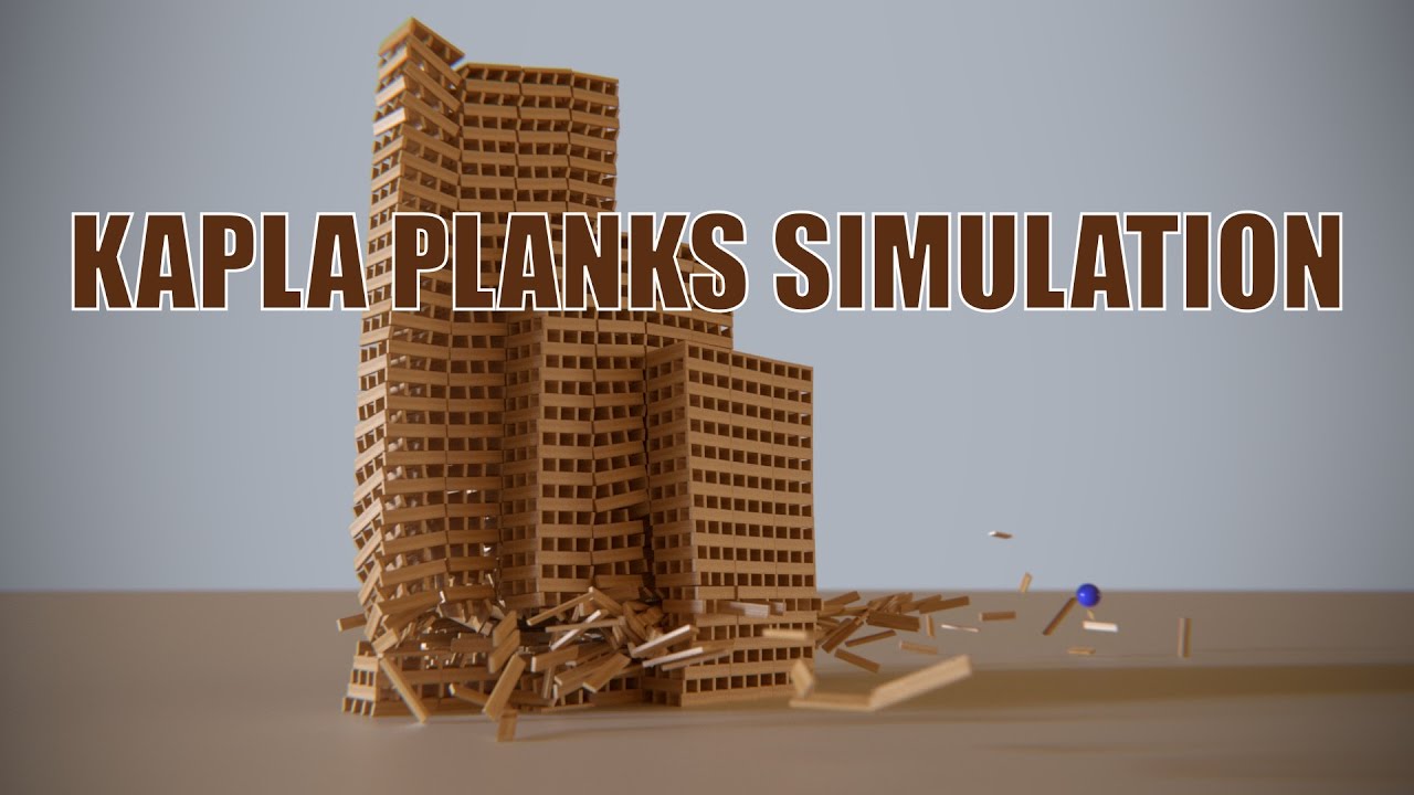 Kapla Planks Simulation - YouTube