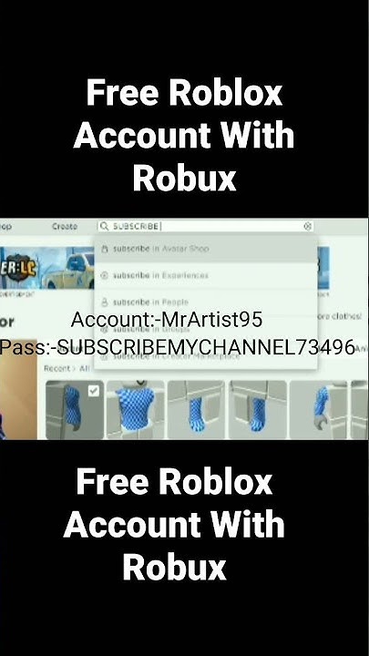 Free Roblox Account Part:-1#robloxaccount#robux#giveaway - YouTube