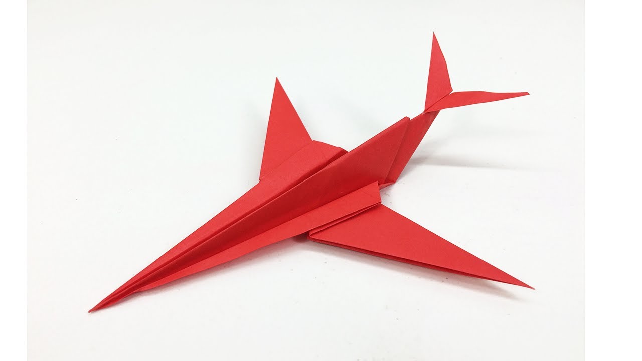 How Fold Easy Paper Fighter Plane - YouTube
