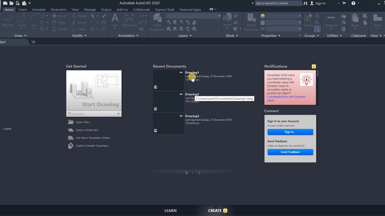 2-Creating a New Drawing & Opening an Existing Drawing | AutoCAD 2020 ...
