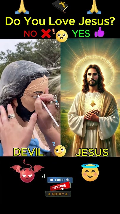 😇 Jesus VS Satan 👿, Jesus is the One. #jesus #deus #god #shorts - YouTube