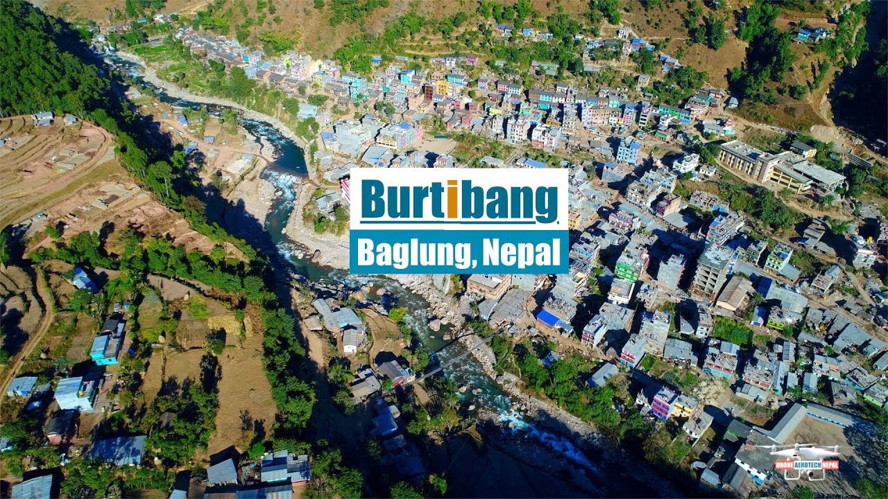 Burtibang Via Drone | बुर्तिबाङ, बागलुङ | Visit Nepal 2020 - YouTube