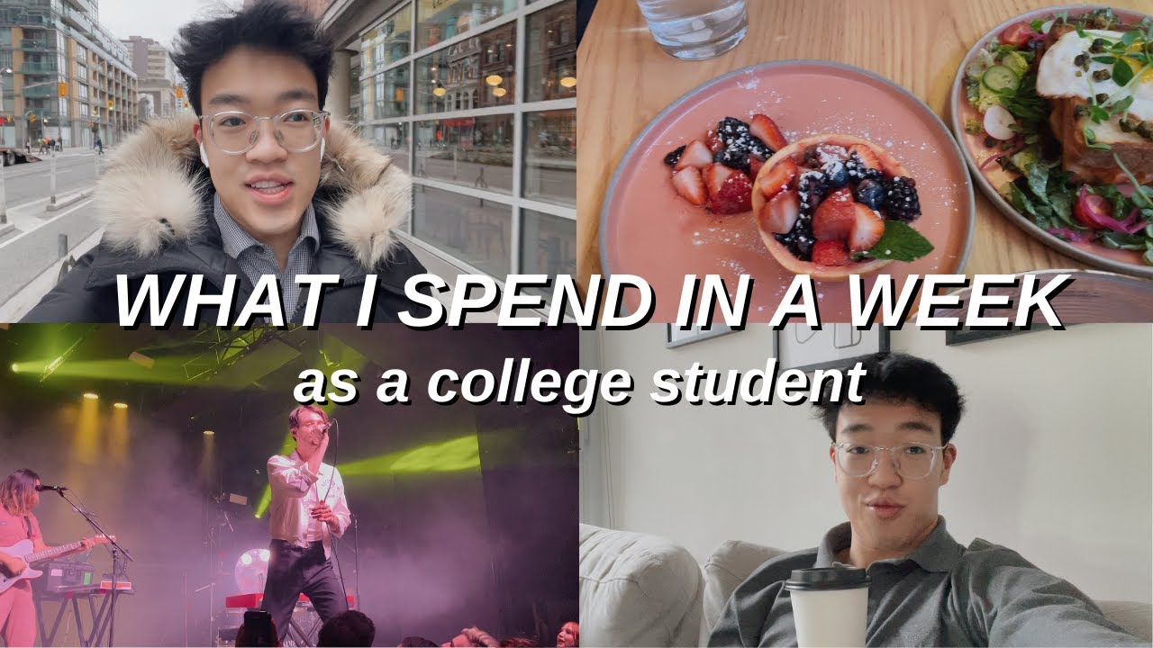 WHAT I SPEND in a WEEK as a 22-YEAR-OLD COLLEGE STUDENT in TORONTO ...