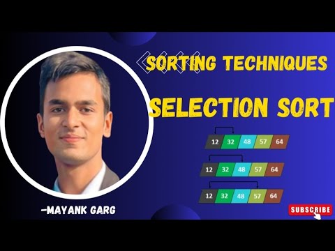 SELECTION SORT || Sorting Techniques || Best for DSA, coding, exams and more... ⭐ - YouTube