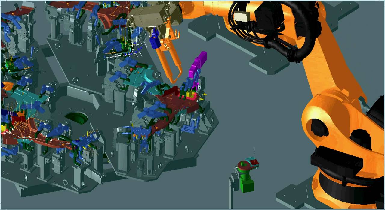 Esempio Simulazione RobCad 02.avi - YouTube