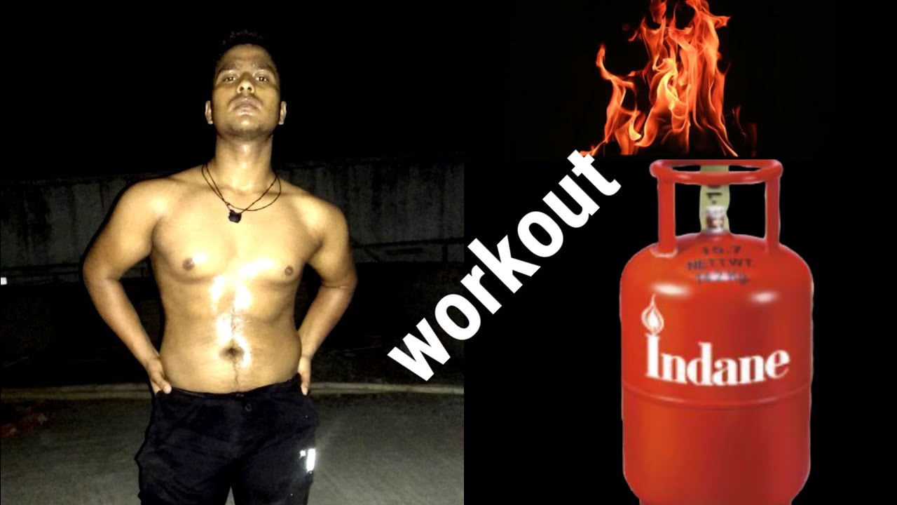 My gas cylinder full body workout at home | no gym equipment | # ...