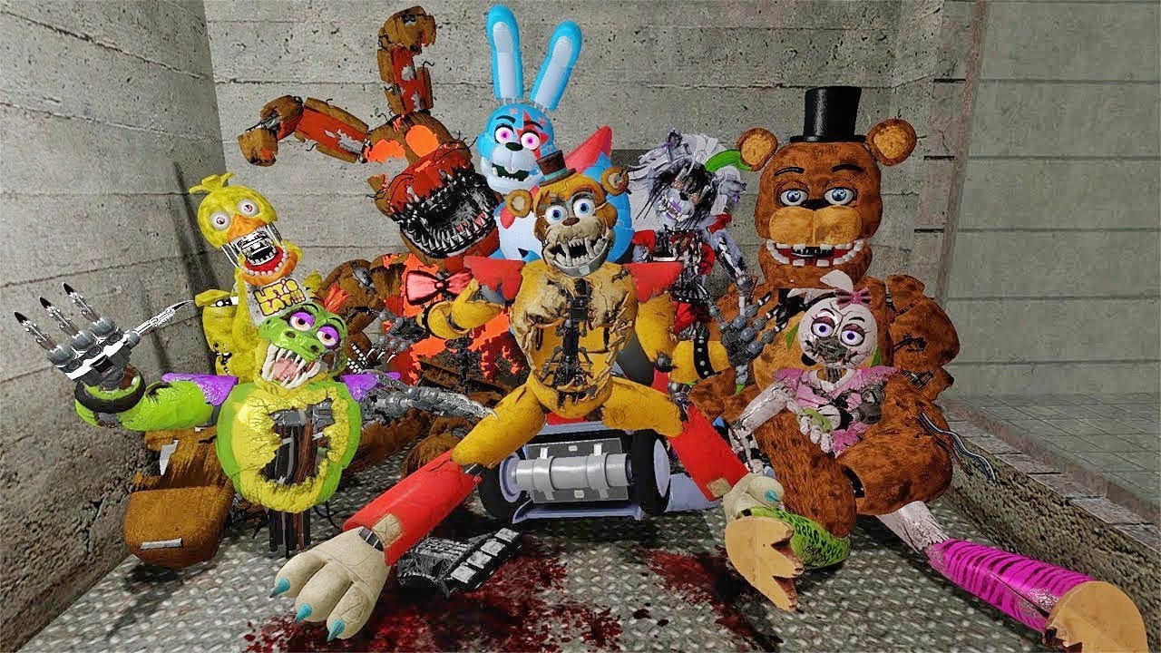 HYPER EXPLODE ALL My new animatronic - ALL EMERALD FNAF Security Breach ...