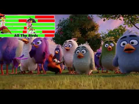 The Angry Birds Movie Final Battle With Healthbars(2/2)