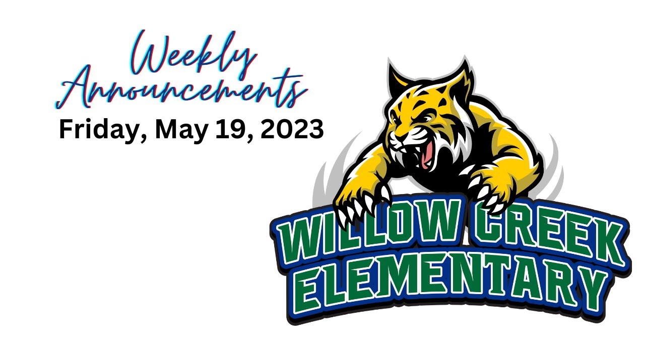 Friday Announcement Friday, May 19, 2023 - YouTube