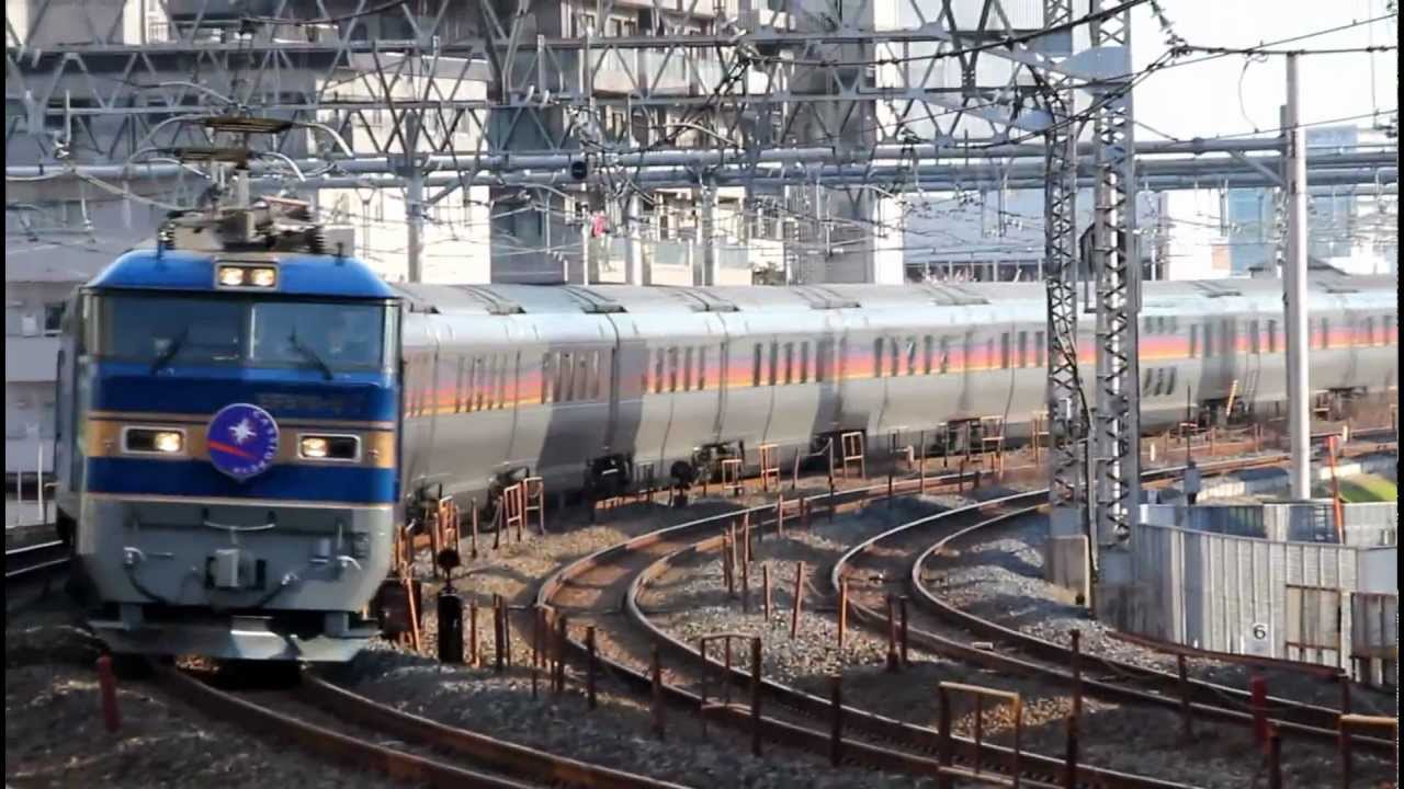 JR宇都宮線 EF510-515+E26系 寝台特急「カシオペア」 川口通過 - YouTube