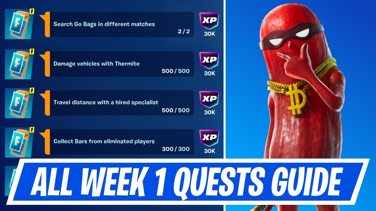 Fortnite Complete Week 1 Quests - How to EASILY Complete Week 1 ...