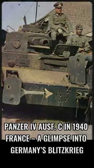 WW2 Historic Footage Colorized: Destroyed Panzer IV Ausf. C France #ww2 ...