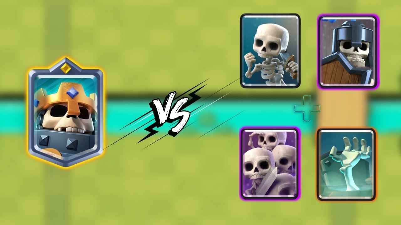 Skeleton king vs Team skeleton - YouTube