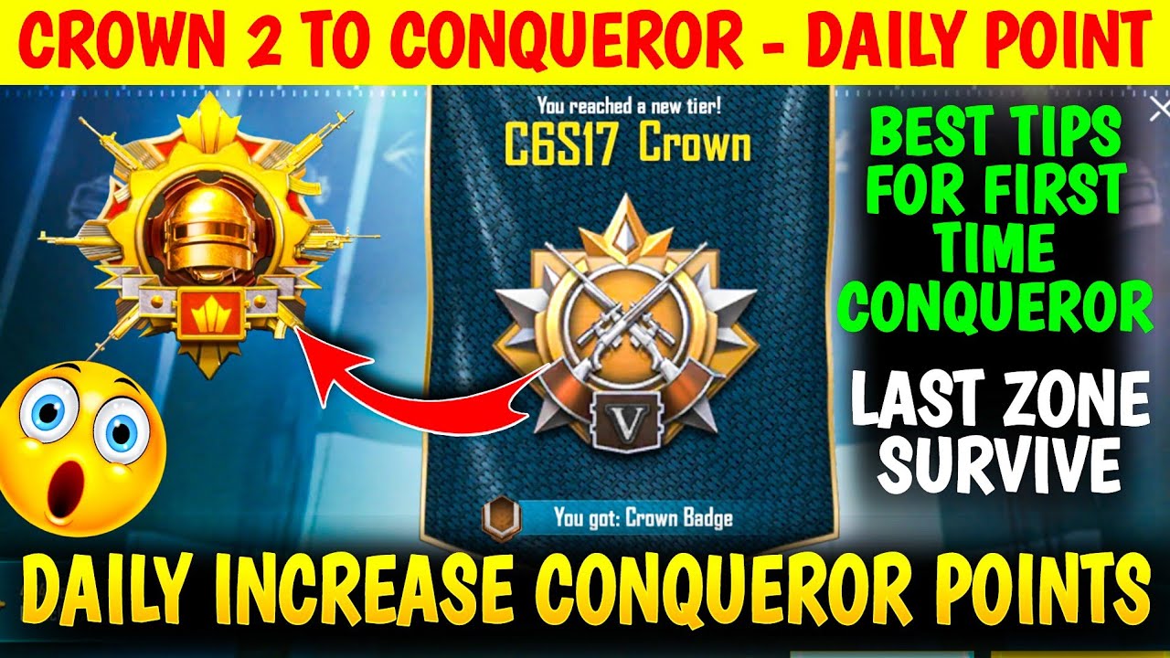 Day - 08 🇮🇳 Crown 2 To Conqueror - Daily Point Increase | Solo FPP/TPP ...