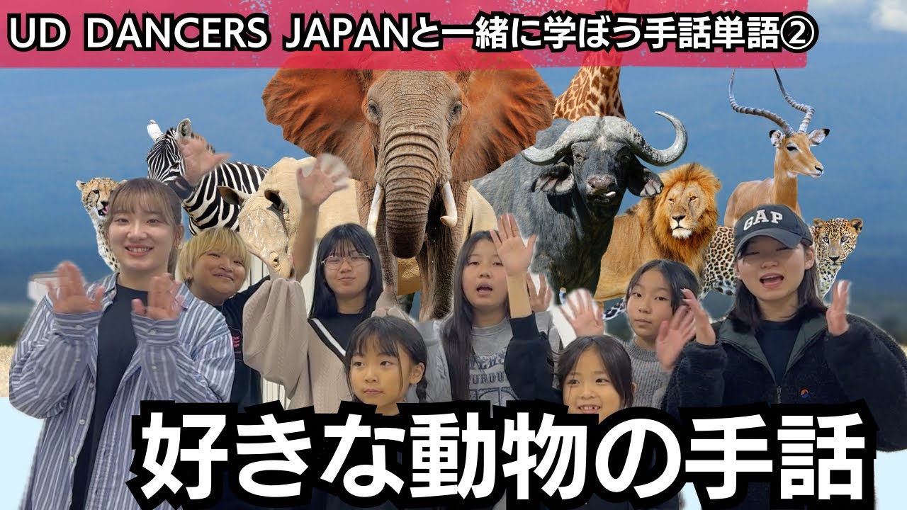 【UDDJ】メンバーの好きな『動物』を手話で表してみた【みんなで学ぼう！】 - YouTube